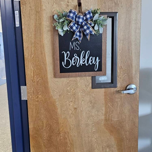 Teacher Door | Teacher Door Sign | Teacher Name | Classroom Sign ...