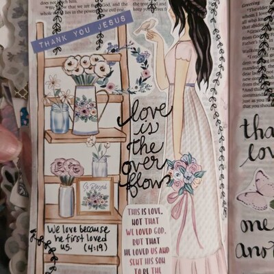 Psalm 23 Bible Journaling Stickers Printable Christian Faith - Etsy