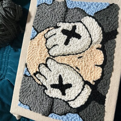 Punch Needles Rug Kit / Beginner Punch Needle Rug Kit / Punch Needle ...