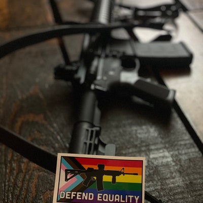 Defend Equality Trans Flag and Rifle Hard Enamel Pin - Etsy