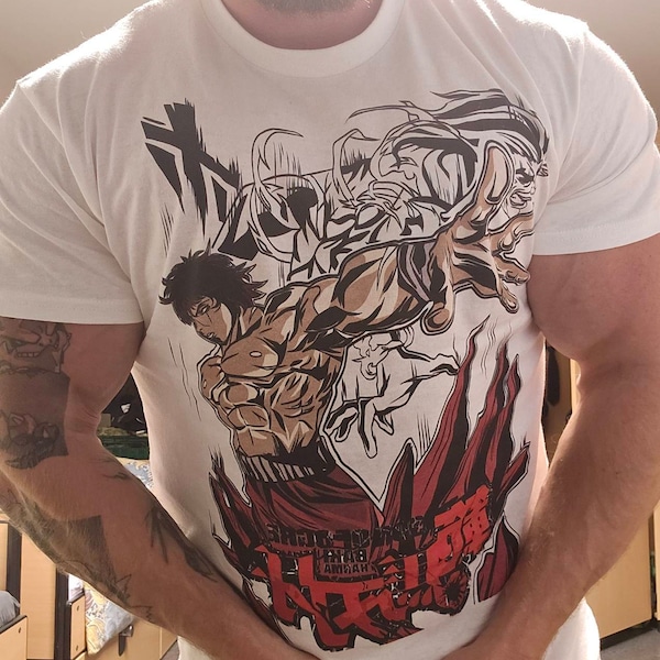Baki T-shirt, Baki Hanma T-shirt, Baki the Grappler T-shirt, Yujiro ...