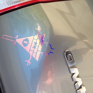 Gravity Falls Bill Cipher Decal Sticker for Cars, Laptops, Phones and ...