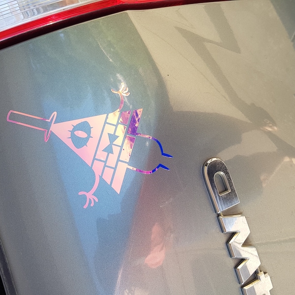 Gravity Falls - Bill Cipher Decal Sticker - for Cars, Laptops, Phones ...