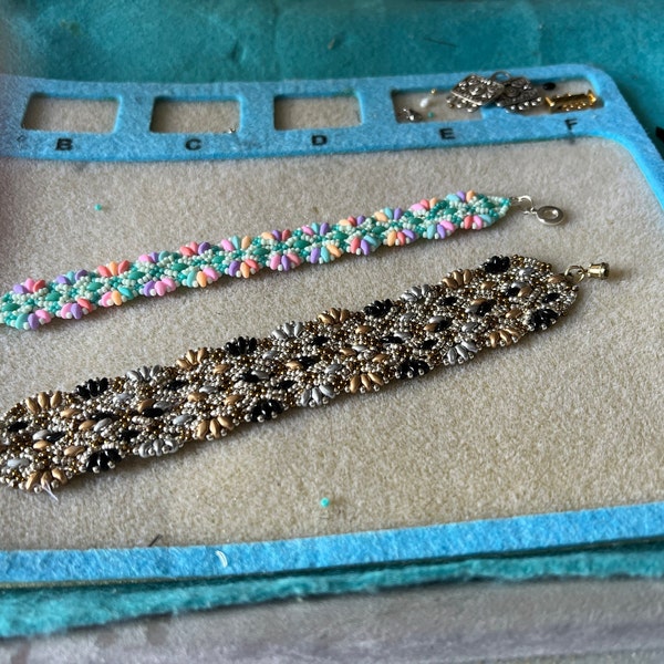 Superduo Chain Wrap or Segment Wrap, Easy Tutorial by Carole Ohl - Etsy UK