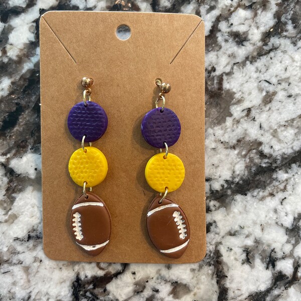 Steelers Team Spirit Dangles | Football Earrings | Polymer Clay ...