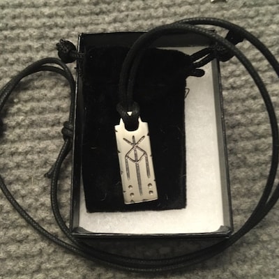 VALFREYJA Lady of the Slain Talisman in Sterling Silver Viking Rune ...