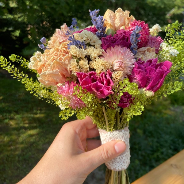 Navy Blue Ribbon 2 Hand Dyed Ribbon, Navy Cotton Ribbon, Bridal Bouquet ...