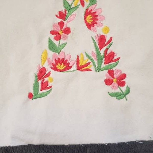 Flower Alphabet Embroidery Designs, Machine Embroidery Designs ...