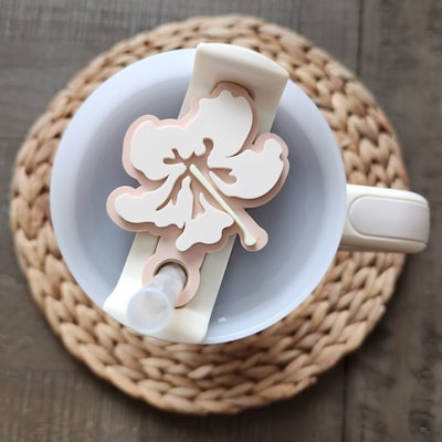 Hibiscus Flower Stanley Tag, Stanley Cup Accessory, Hibiscus Gifts ...