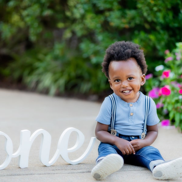 One Sign First Birthday Photo Prop Wooden Sign for Cake Smash One ...