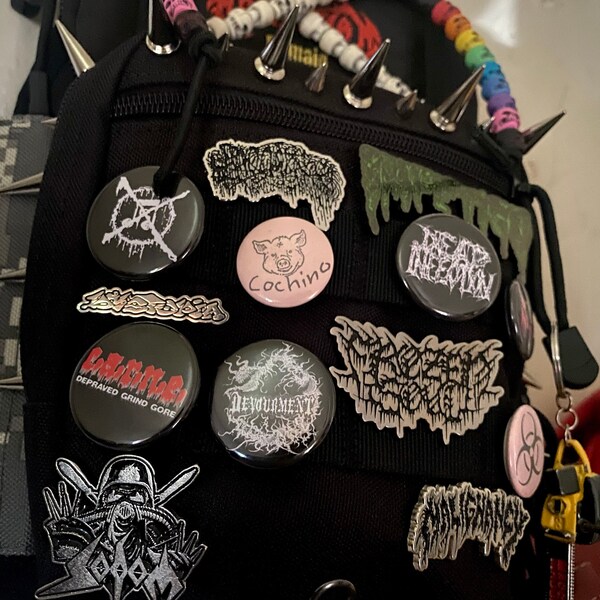 001 Grindcore Grind Power Violence Mince Dbeat Button, Pin, Badge - Etsy
