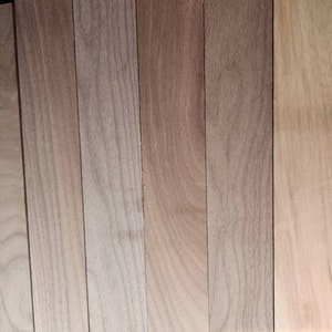 3/4” X 2” X 16” Kiln Dried S4S BLACK SAPPY WALNUT Wood Cutting Board ...