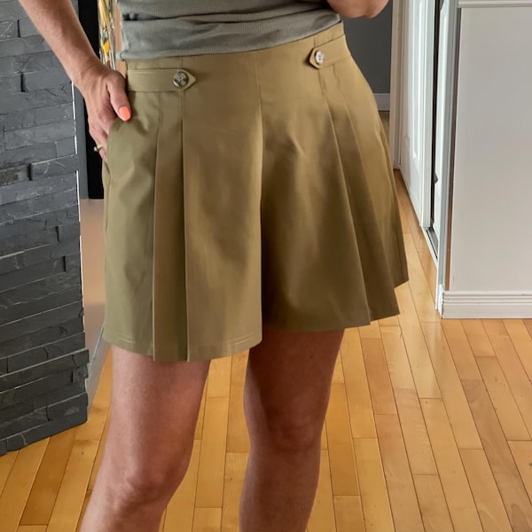 High Waist Pleated Shorts Sewing Pattern: Beginner Friendly (XS-3XL ...