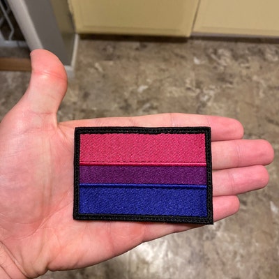 Bisexual Gay Pride Flag Embroidered Patch - Etsy