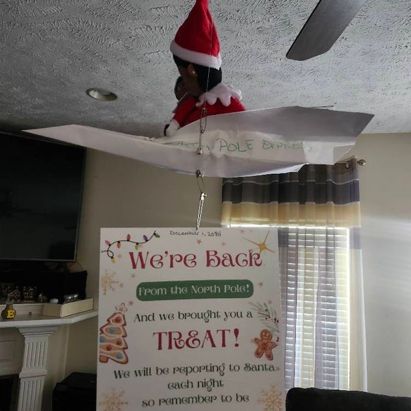 Printable Elf Late Arrival, Sorry Im Late Elf Letter, Elf Arrival ...