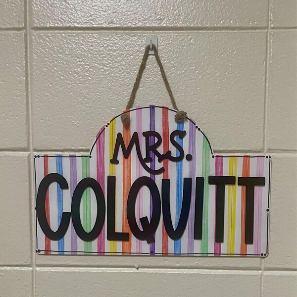 Personalized Teacher Desktop Sign With Stand/teacher Appreciation Gift ...