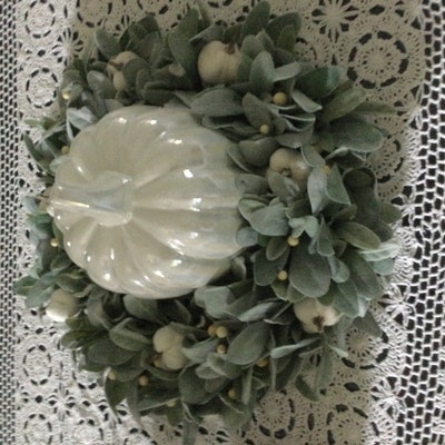 Minimalist Front Door Wreath, Olive Branch Wreath, Farmhouse Wreath ...