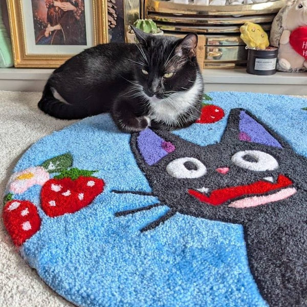 Anime Keyboard Tufted Rug / Handmade Fluffy Keyboard Rug - Etsy