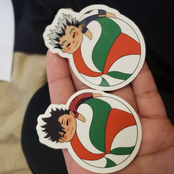 Chibi Bokuto on Volleyball Haikyuu Vinyl Sticker - Etsy UK