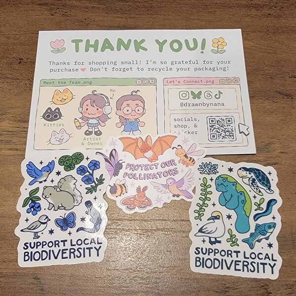 Support Local Biodiversity Clear Vinyl Stickers | Appalchia, Midwest ...