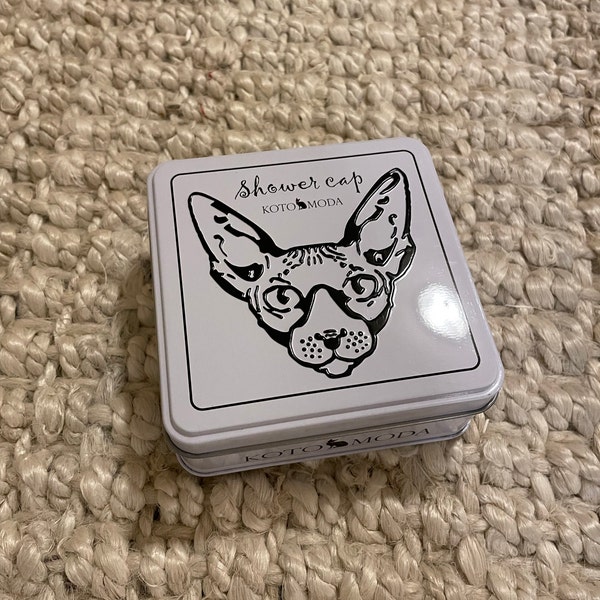 Kotomoda Shower Caps for Sphynx Cats and Small Pets 20pcs in a Tin Box ...