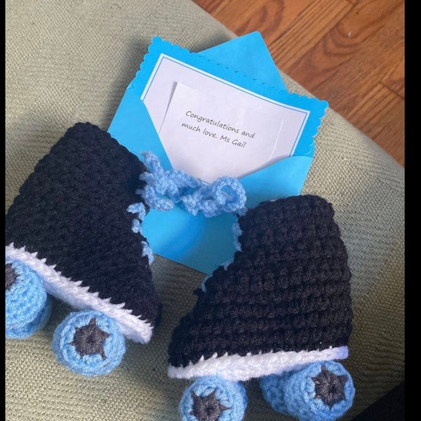 Racing Style Roller Skate Baby Booties - Etsy
