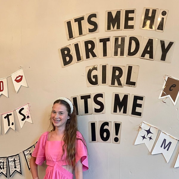 Instant Download- 10 Taylor Swift Banners- 10 Taylor Swift Birthday ...