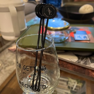 Custom Stir Stick Stickers for Cocktail Drink Stirrers Personalized ...