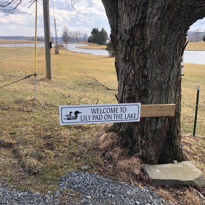 Duck Sign Custom Loon Lake Sign Lake House Sign Lake House - Etsy