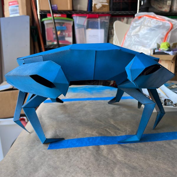 Crab Hat, Papercraft Mask Template - Etsy