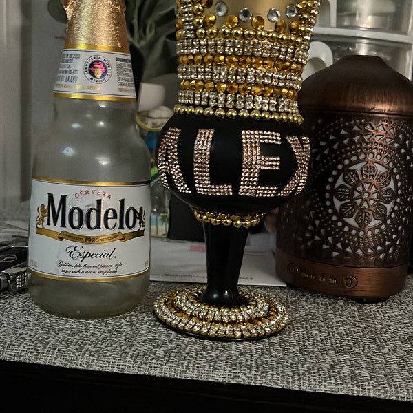 Luxury Diva / Pimp Chalice With Rhinestone Fringe and Crystals - Etsy