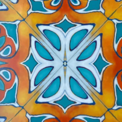 Navy Blue Fish Tile, Ocean Tile Feature Wall, Fish Decor, Pattern ...