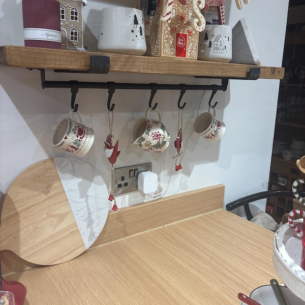 Hanging Rail for Cups/utensils/mug Available in 60/80cm to Fit Under ...