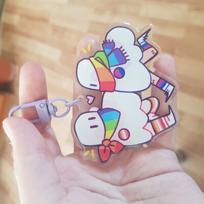 Cute Lil Clown Keychains // Acrylic 3in Keychain - Etsy