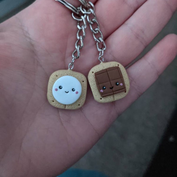 S'mores Keychains - Best Friend Gift - S'mores Keychains - Boyfriend ...