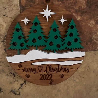 Laser Cut File Multi Layers Ornament & Sign SVG 3D Layered - Etsy