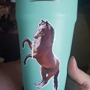 Custom Horse Sticker Waterproof Vsco Laptop Water Bottle - Etsy