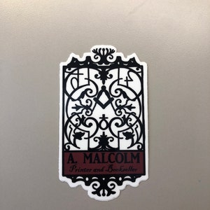 A. Malcolm Printer Sign SVG PNG Silhouette Studio File - Etsy