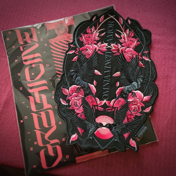 Raven Patch, Crow Patch, Back Patch, Embroidered Patches, Goth ...