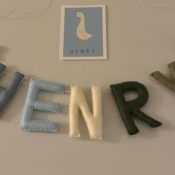 Custom Goose Felt Banner, Geese Banner for Nursery/room, Geese Garland ...