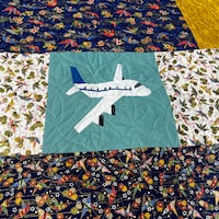 Airplane 12 Inch Paper Piece Quilt Block Pattern. - Etsy Canada