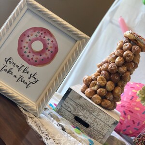 Donut Baby Shower Sign Package Printable Baby Shower Signs Donut ...