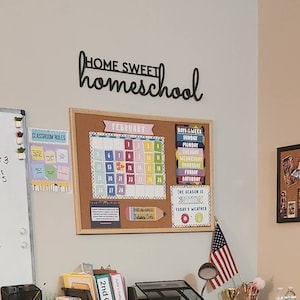 Home Sweet Homeschool, Homeschool Room Decor, Homeschool Decor ...
