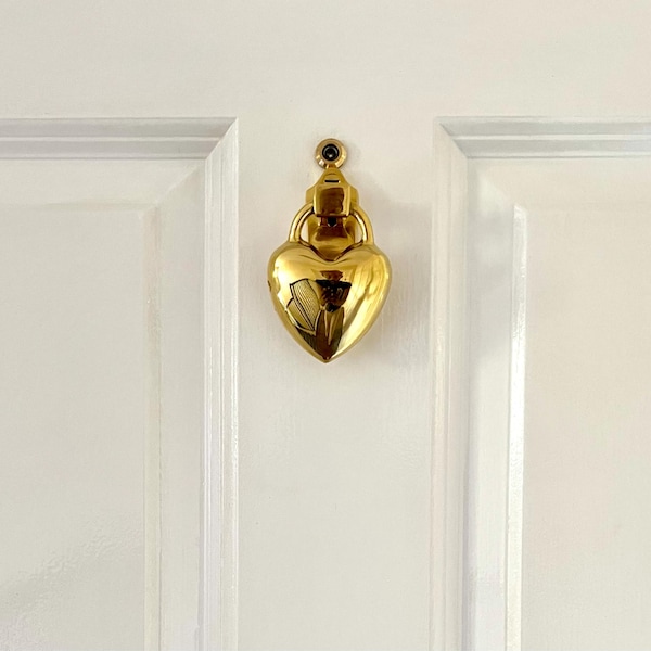 GO AWAY Brass Door Knocker Available in 5 Finishes Front Door Hardware ...