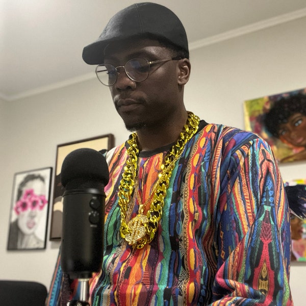 Unisex Hip Hop Legend Sweatshirt, Coogie Style Pattern, Notorious B.I.G ...