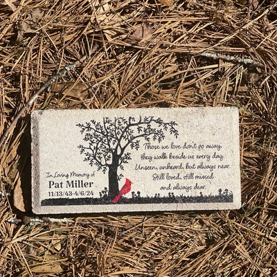 6x9 Memorial Stone. Dandelion Music Notes Remembrance Indoor or Outdoor ...