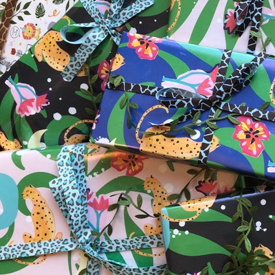 Abstract Art Gift Wrap, Colorful, Artful Wrapping Paper, Any Occasion ...