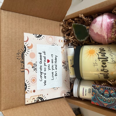 New Job Gift Box, Let New Adventures Begin, Congratulations Gift Basket ...
