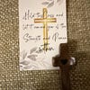 Handheld Wooden Cross Religious Gift for Stress Relief Christian Pocket ...