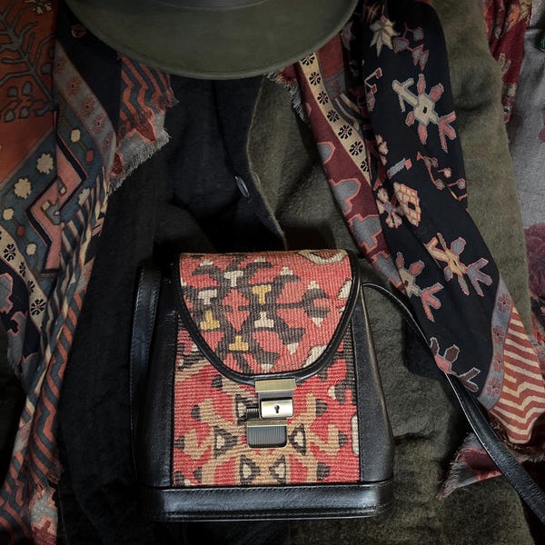 Shoulder Bag, Backpack, Turkish Kilim Bag, Kilim Bag, Vintage Bag ...